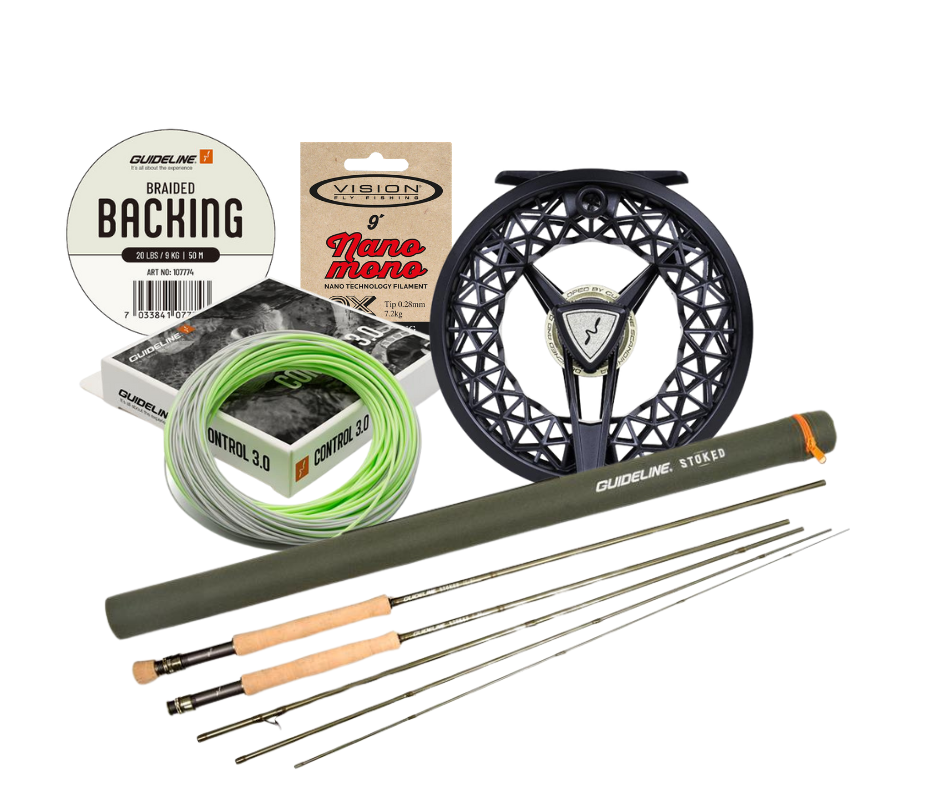 Guideline Stoked #6 9'+ Guideline Nova Black #4/6 + Guideline Control 3 ...