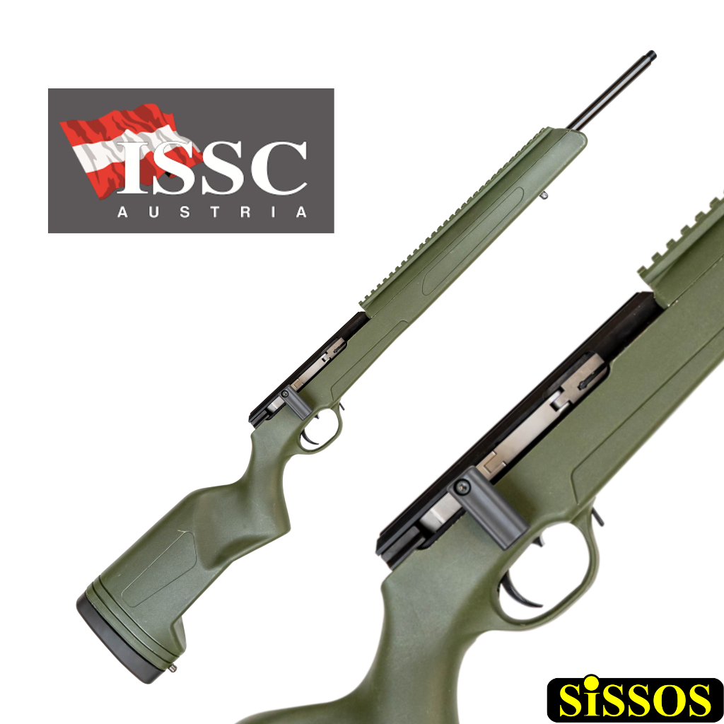 ISSC Scout .17 HMR Olive 1/2-20 UNF Mukana puukko - Sissos.fi verkkokauppa